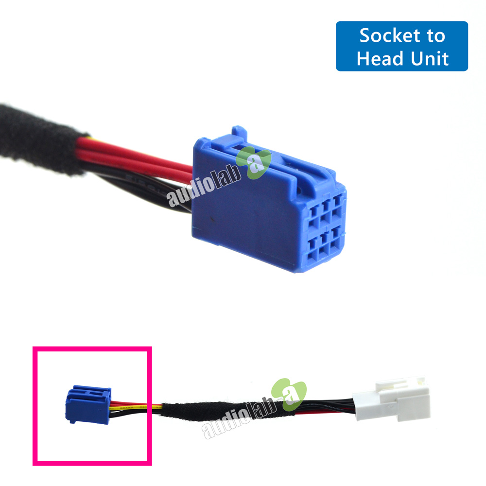AL-86 Auxillary Input 6-PIN to 8-PIN Adapter Converter for Toyota OE ...