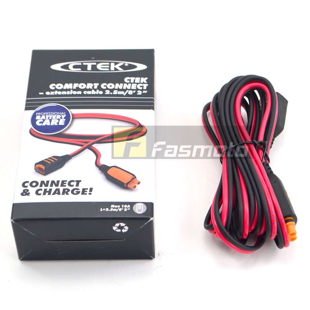CTEK 2.5M EXTENSION CABLE - Compatible with CTEK chargers up to 10A 56 ...