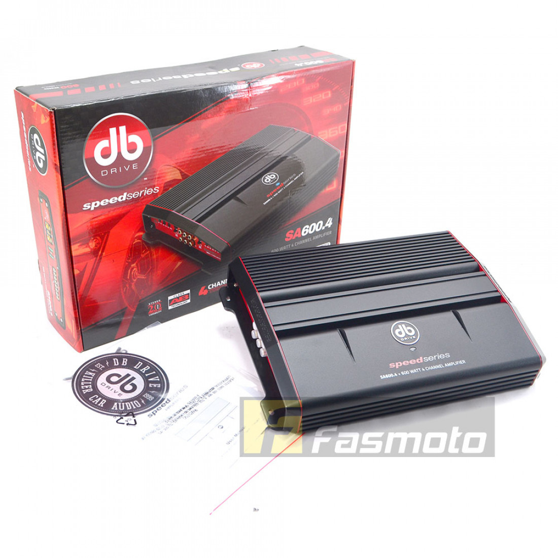Genuine DB Drive Speed Series SA600.4 Class AB 4 Channel Amplifier 4 x ...