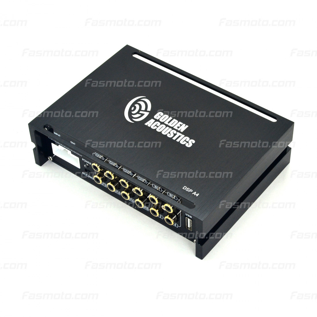 Golden Acoustics A4 4-channel (68W) Bluetooth USB Optical 31-band Car Audio Digital Signal ...