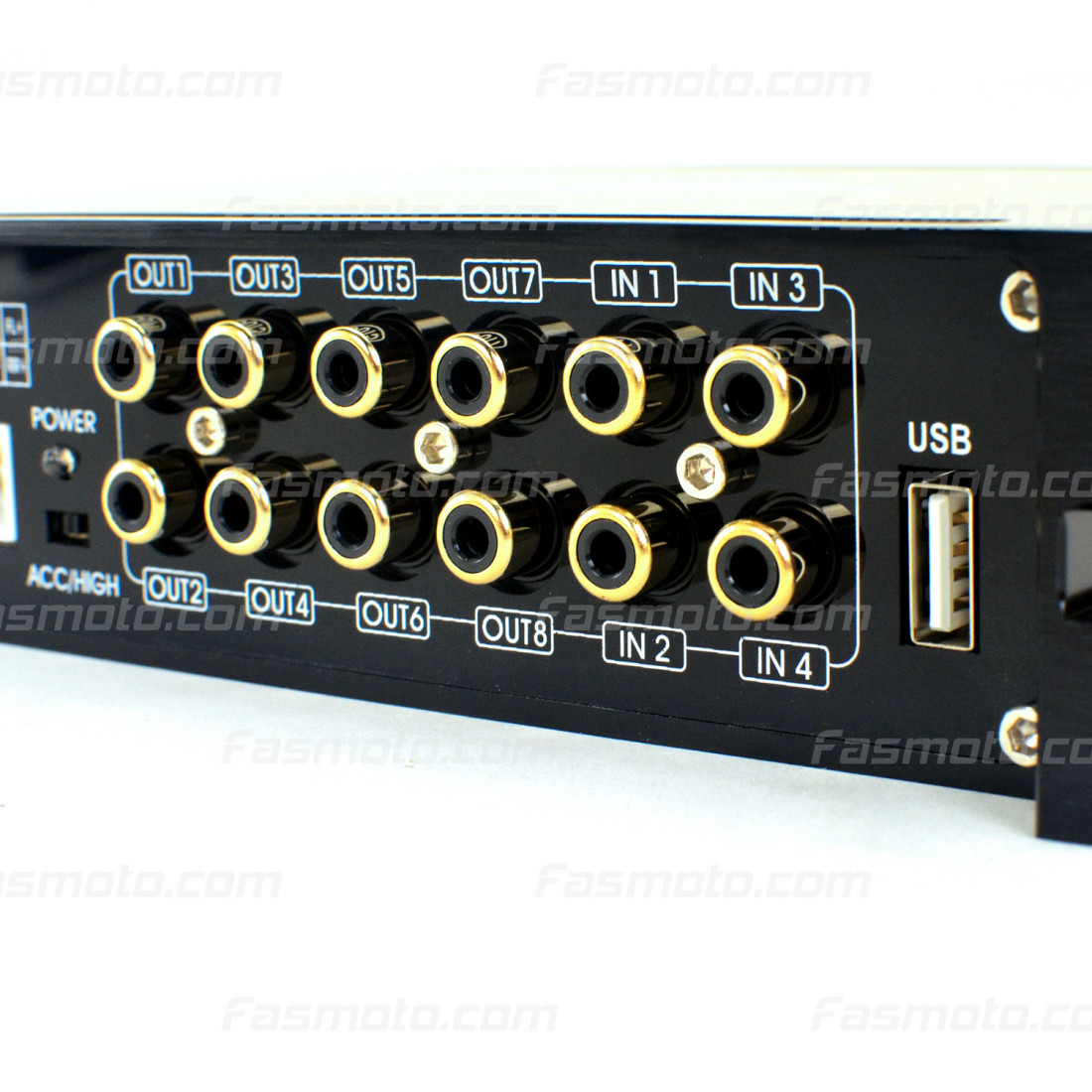 Golden Acoustics A4 4-channel (68W) Bluetooth USB Optical 31-band Car Audio Digital Signal ...