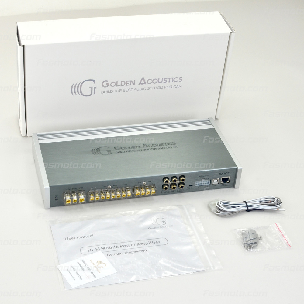 Golden Acoustics JU706 6-channel (70W) Bluetooth USB Car Audio Digital ...