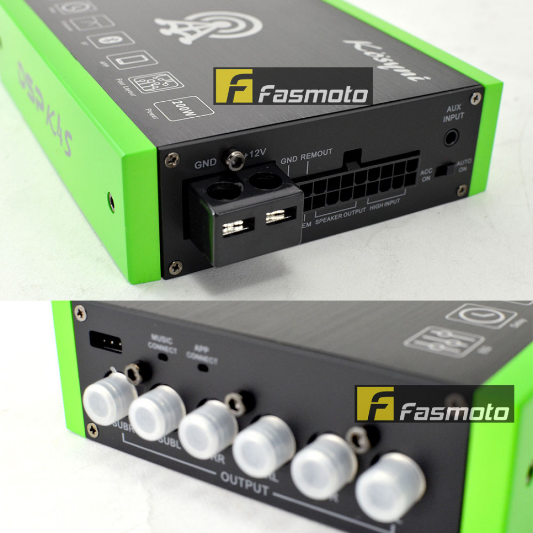 Kosyni DSP-K4S 4 / 6 Channel Class-D Digital Sound Processor Amplifier ...