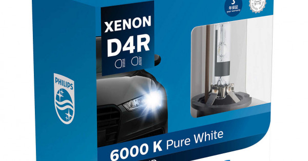 PHILIPS 42406WXX2 D4R 6000K XENON Standard HID Headlight Bulb (1 Pair ...