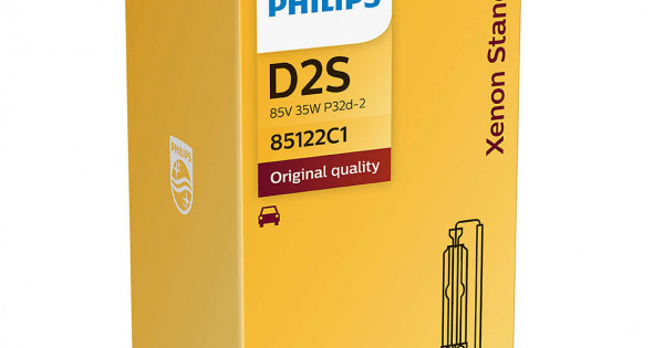 PHILIPS 85122C1 D2S 4200K XENON Standard HID Headlight Bulb (1 Piece ...