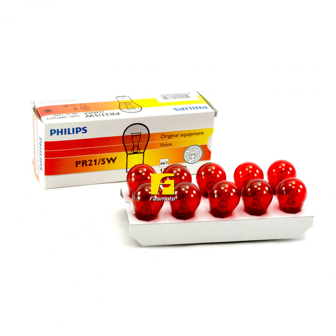 Genuine Malaysia Warranty Philips 12495CP PR21/5W for Rear Fog Light ...