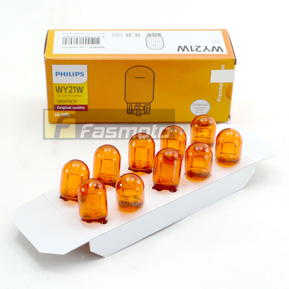 Genuine PHILIPS 12071CP WY21W Wedge 12V 21W W3x16d Single Filament ...