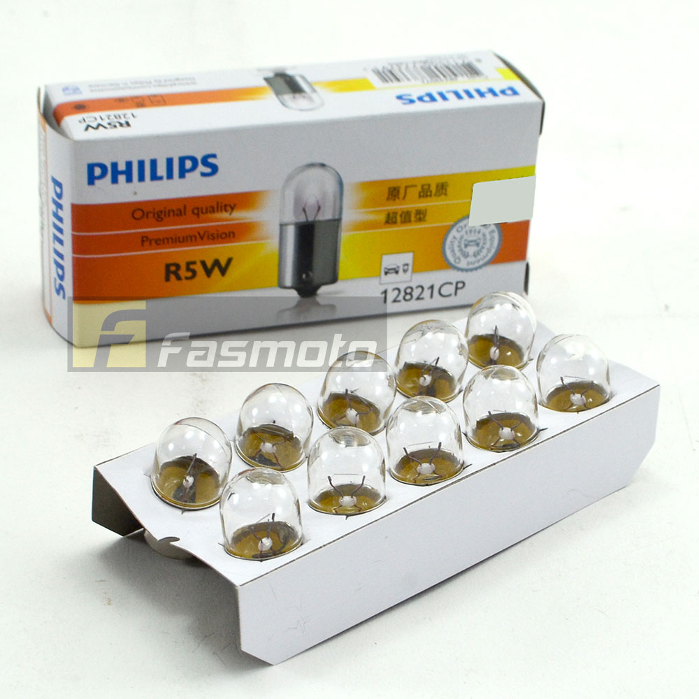 Genuine PHILIPS 12821CP R5W Conventional 12V 5W BA15s Light Bulb Malaysia