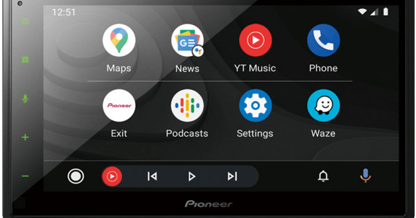 Pioneer DMH-A4450BT 6.8 inch Double DIN Receiver with Apple CarPlay ...