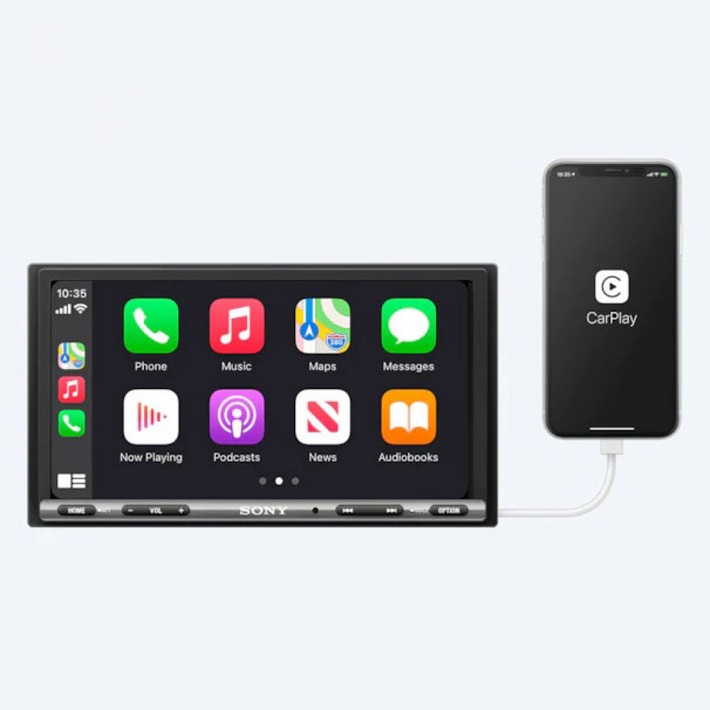 SONY XAV-AX3200 6.95" (17.6cm) Apple CarPlay Android Auto Bluetooth ...