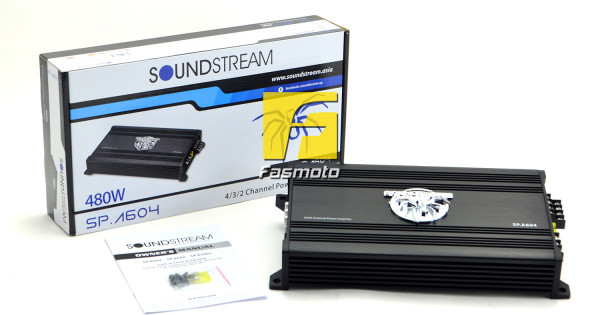 Genuine SOUNDSTREAM SP.A604 4/3/2 Channel Car Audio Amplifier 60W RMS x ...