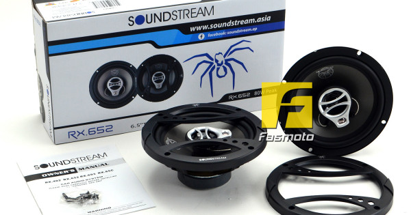 Genuine SOUNDSTREAM RX.652 6.5" 3 Way Coaxial Car Speakers 40W RMS Malaysia