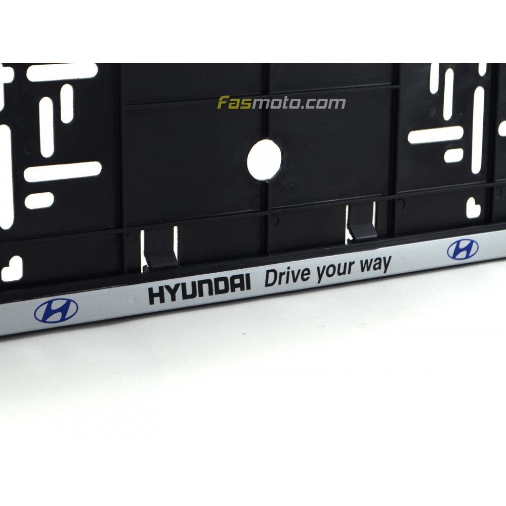 Hyundai Drive Your Way Single Row 530mm Vehicle Registration License ...