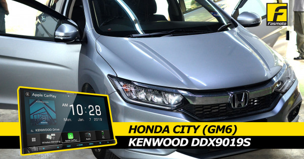 Honda City GM6 Kenwood DDX9019S Head Unit installation
